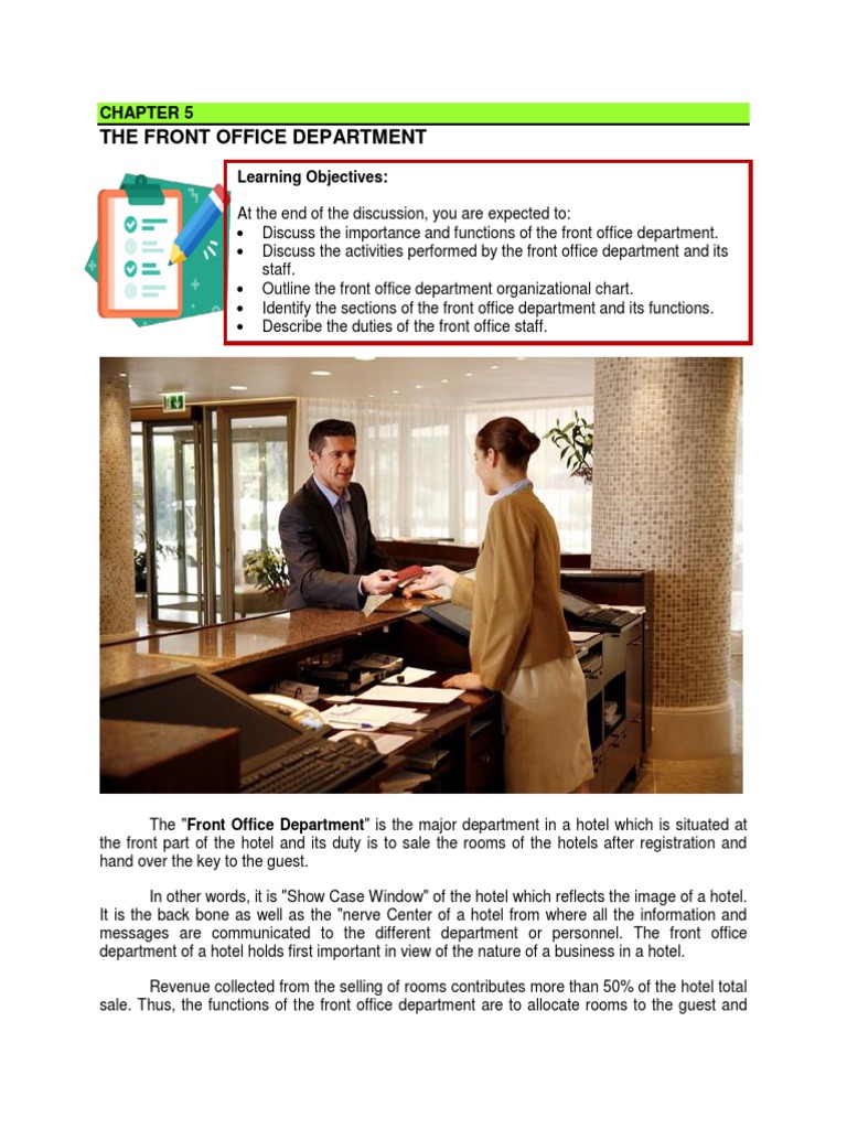 c5 Fundamentals in Lodging Operations | PDF