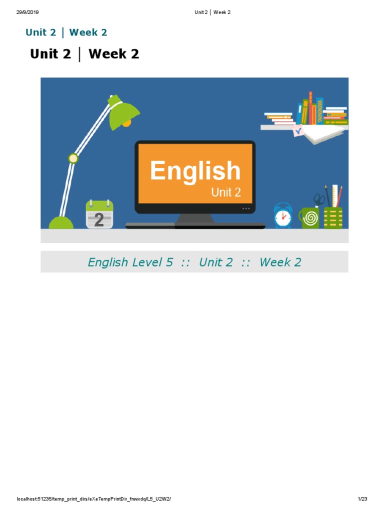 UNIT 2 Week 2 | PDF | Stress (Linguistics) | Word