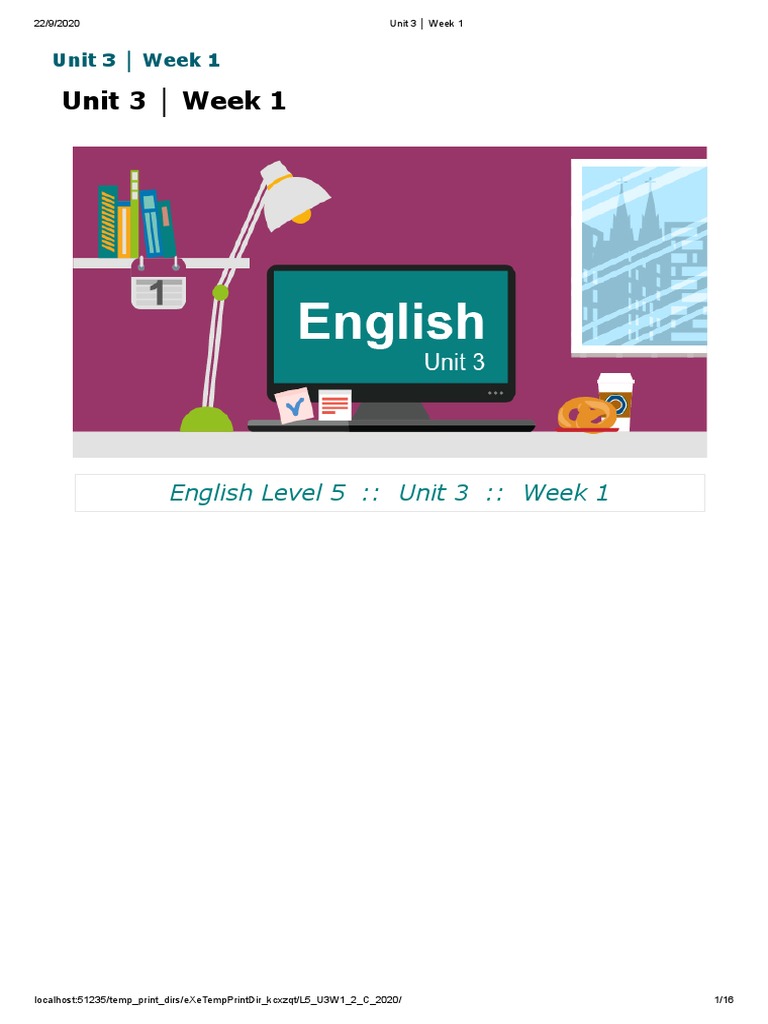 Unit 3 Week 1 | PDF | Linguistics