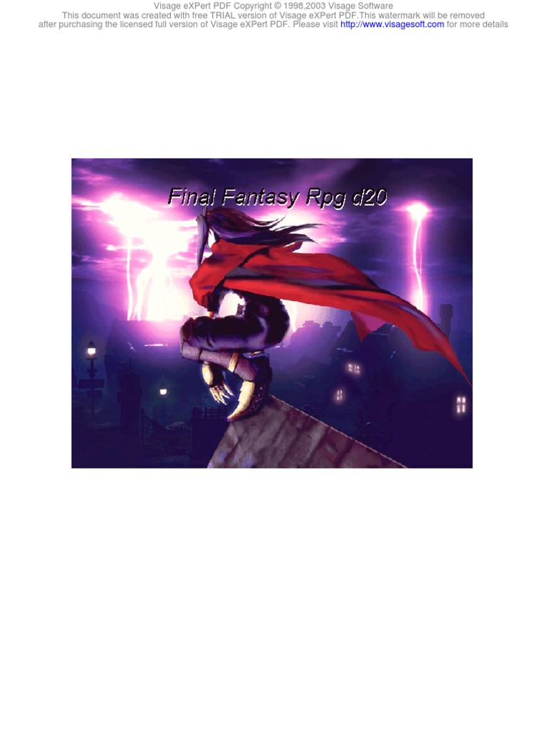 D20 - Final Fantasy | PDF