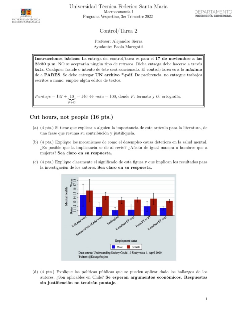 Control2 USM Macroeconomia | PDF | Macroeconómica | Producto Interno Bruto