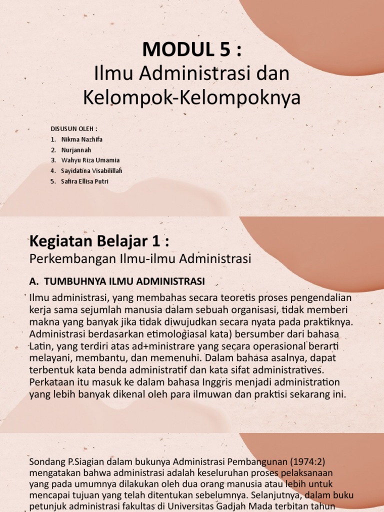 Modul 5 Filsafat Adm | PDF