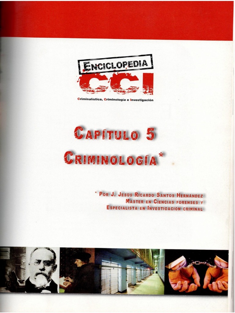 Criminología Capístulo 5, Enciclopedía CCI | PDF