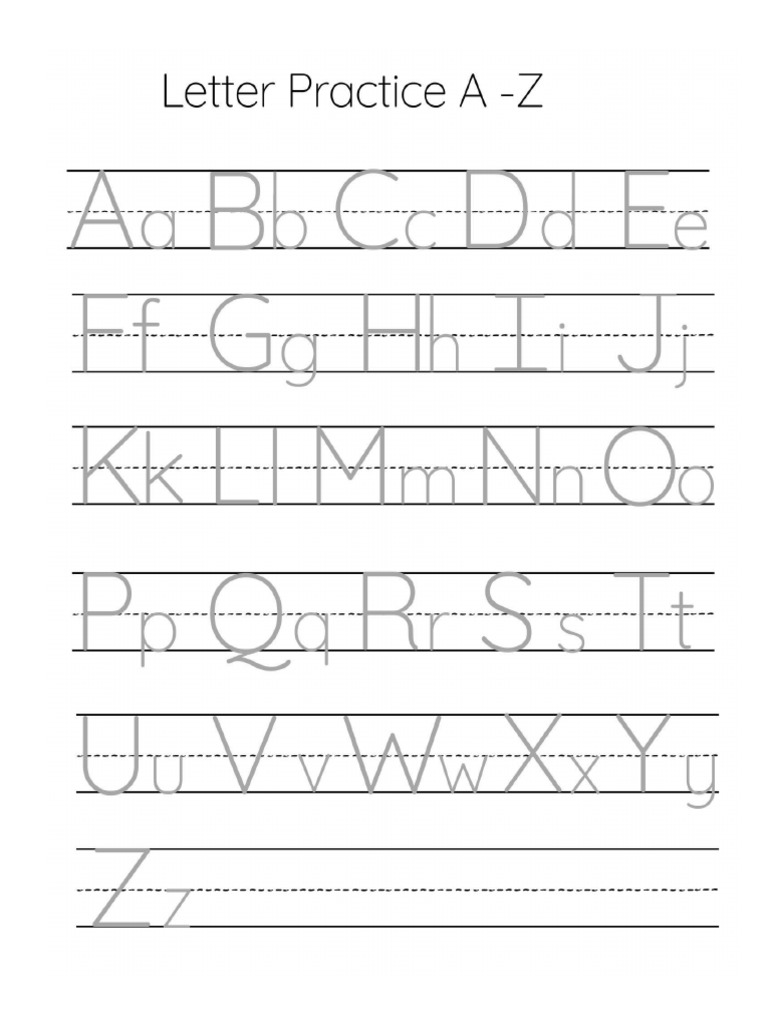 Letter Tracing | PDF