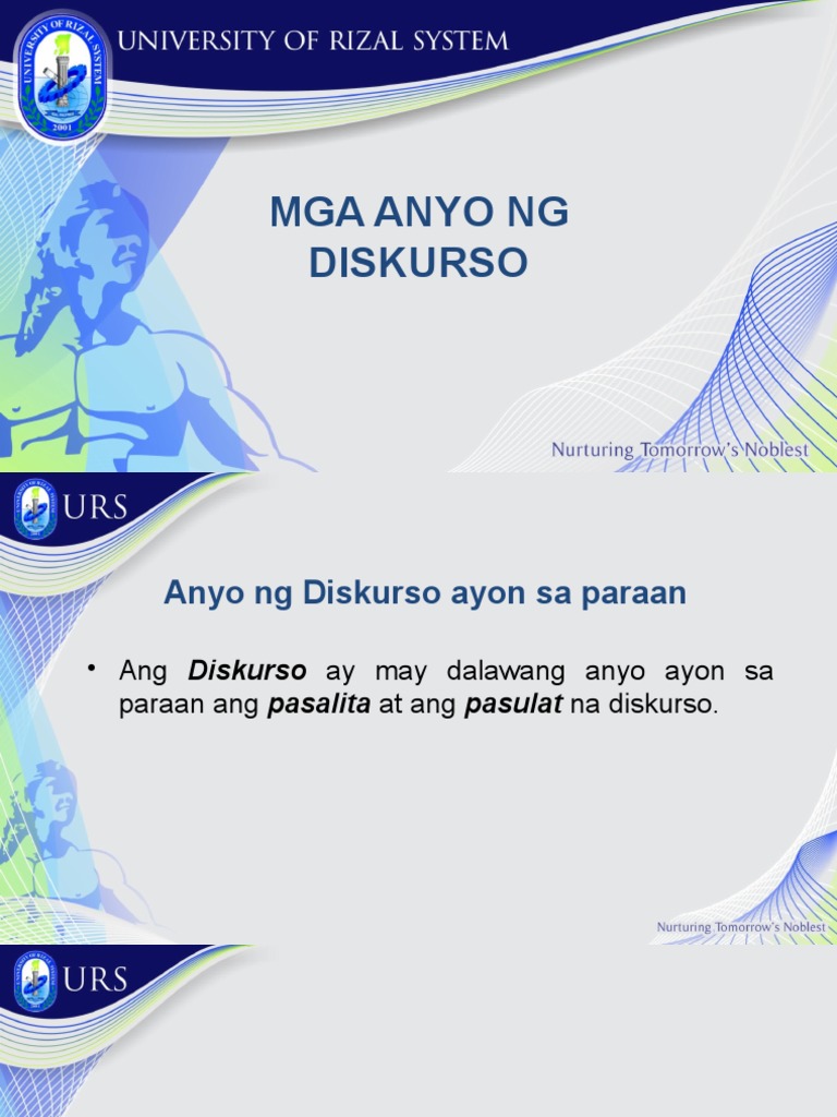 Y2 P 35 36 Mga Anyo NG Diskurso | PDF