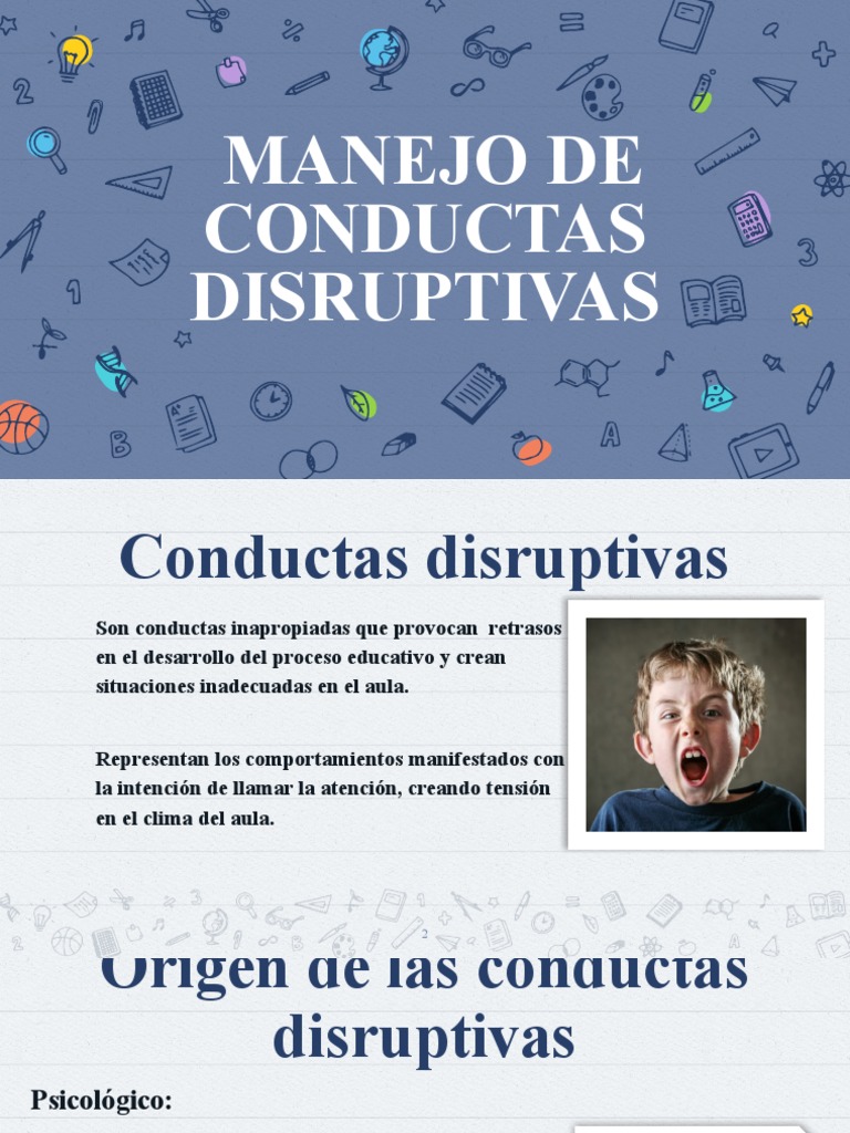 Conductas Disruptivas | PDF | Comportamiento | Las emociones