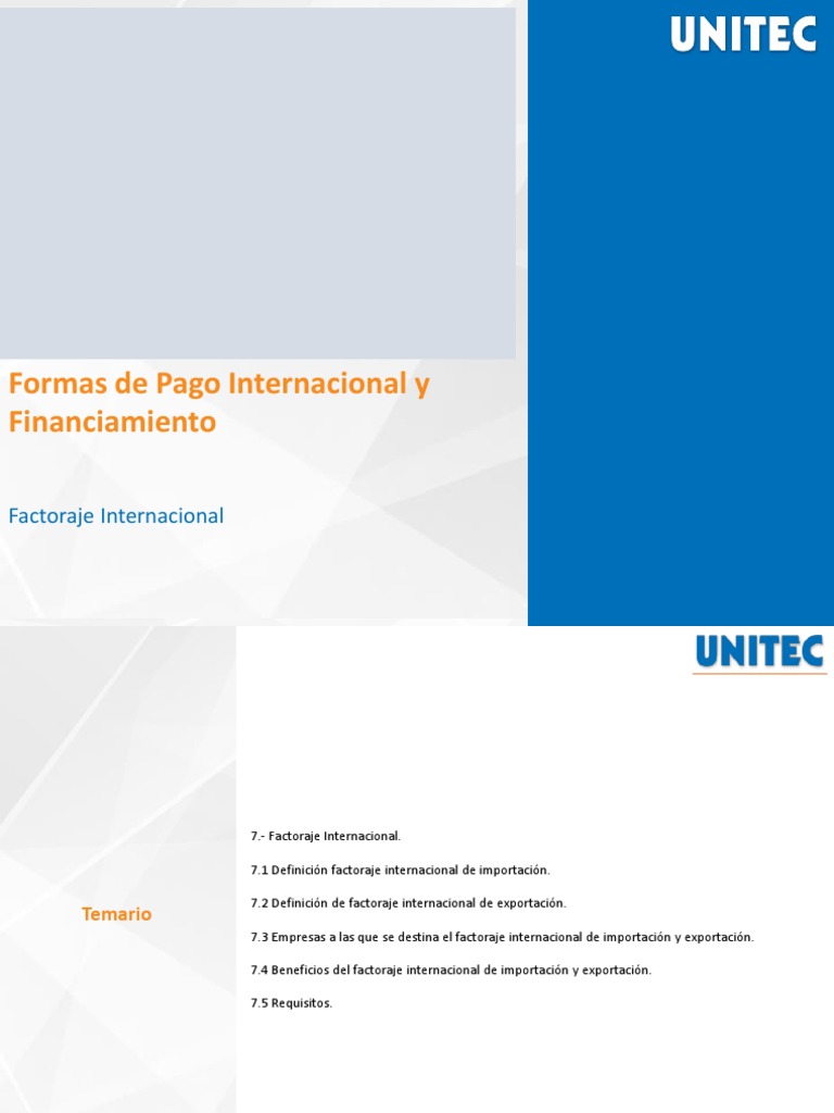 Presentación Semana 6 | PDF | Factoring (Finanzas) | Capital de trabajo