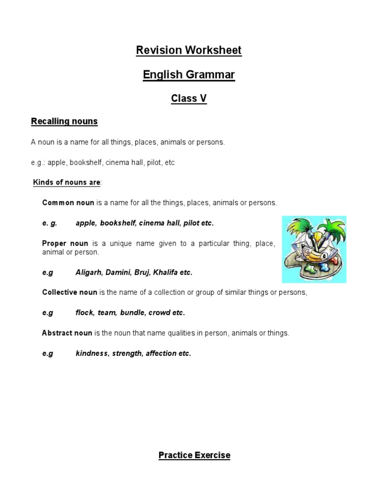 Grammar Class 4 | PDF | Verb | Adjective