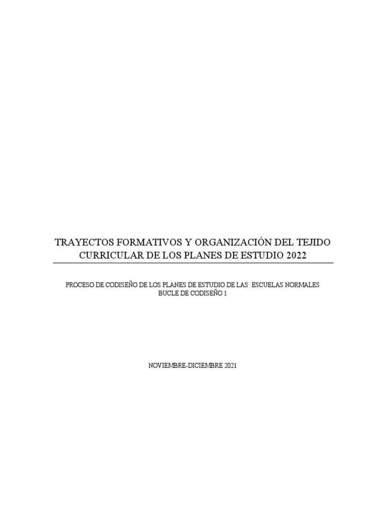 Trayectos 12.01 2022+ | PDF | Plan de estudios | Método de enseñanza