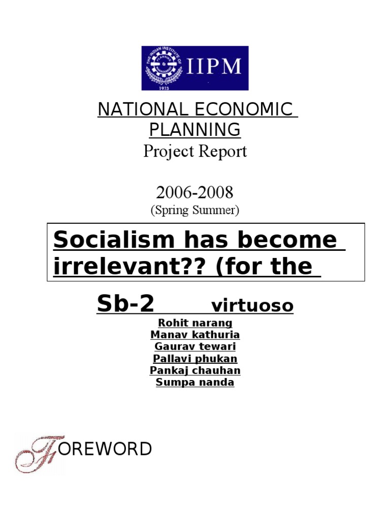 National Economic Planning | PDF | Socialism | Soviet Union