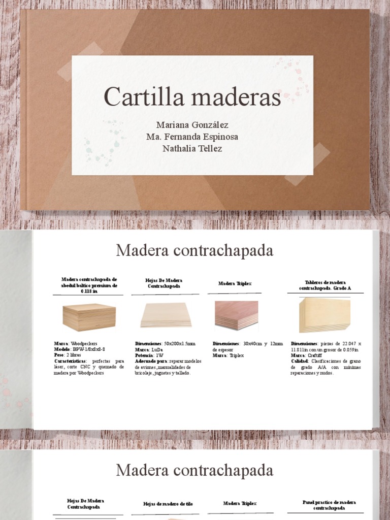 Cartilla de Maderas 2 | PDF