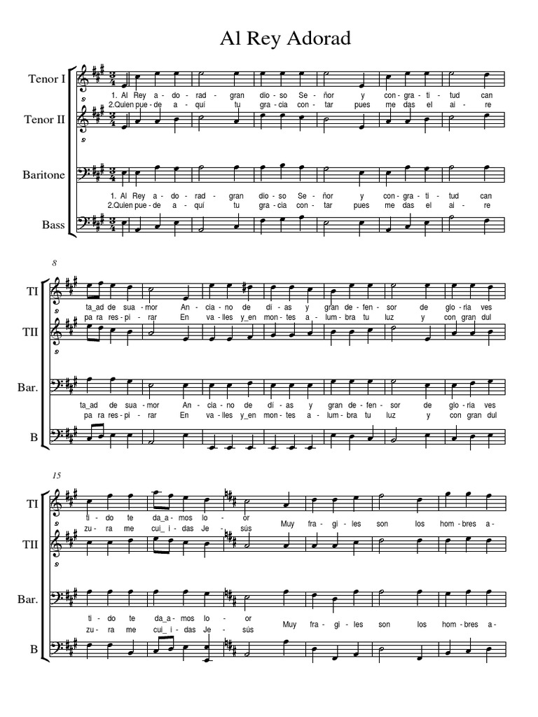 Al Rey Adorar Heraldos Del Rey | PDF