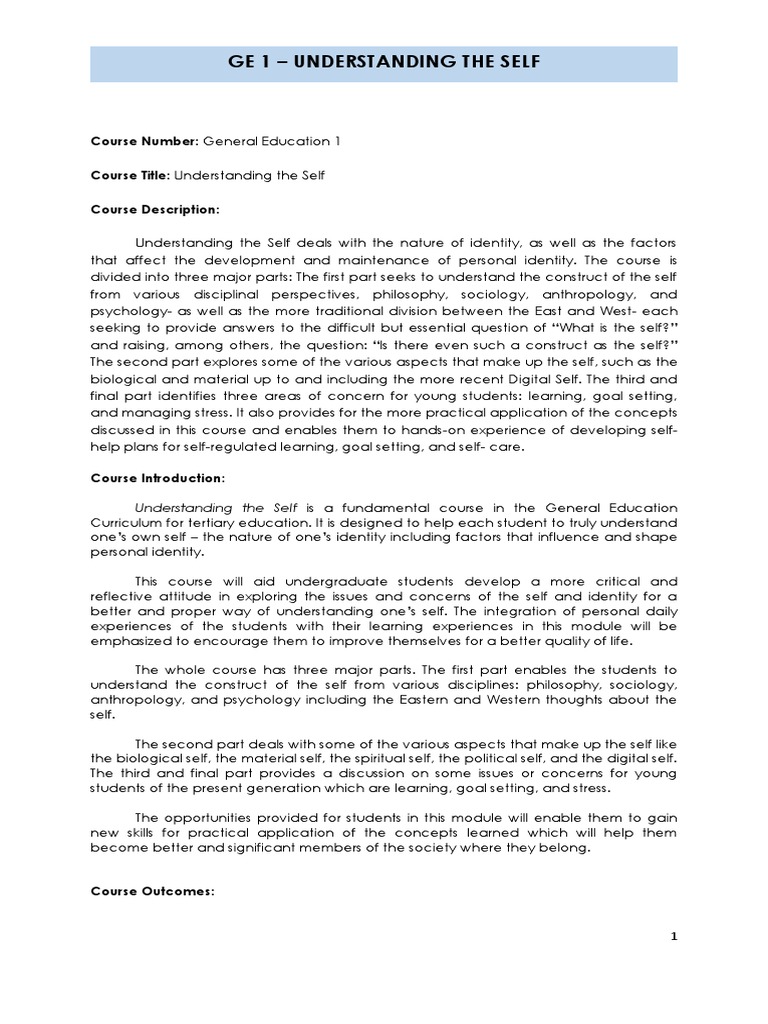 Understanding The Self Modules | PDF