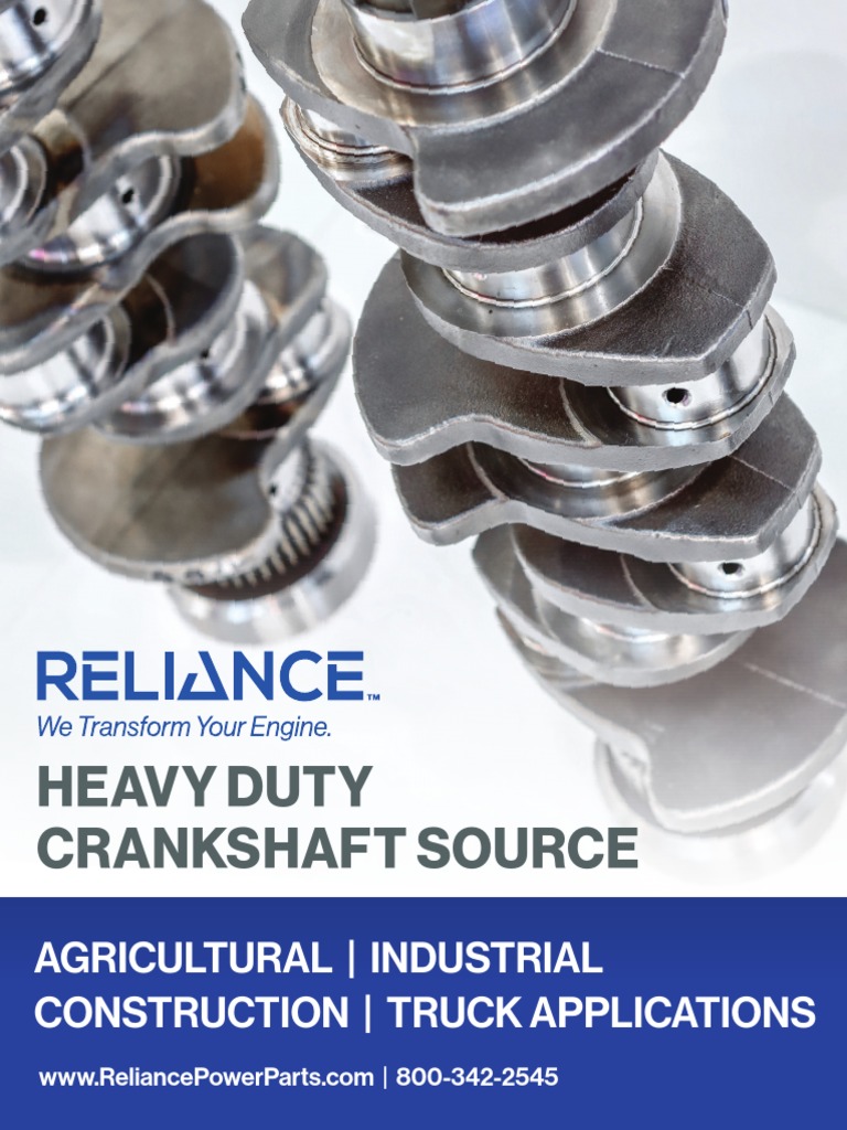 Reliance Crankshaft Catalog 2021-06-16 | PDF | Engines | Vehicles