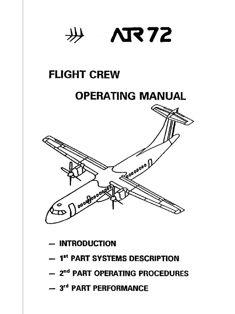 Atr 72 Flight Crew Manual | PDF | Airspeed | Foot (Unit)