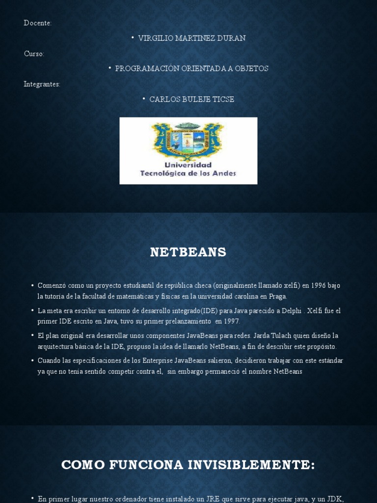 Netbeans y Diagrama de Flujo | PDF | Entorno de desarrollo integrado | Java (lenguaje de ...