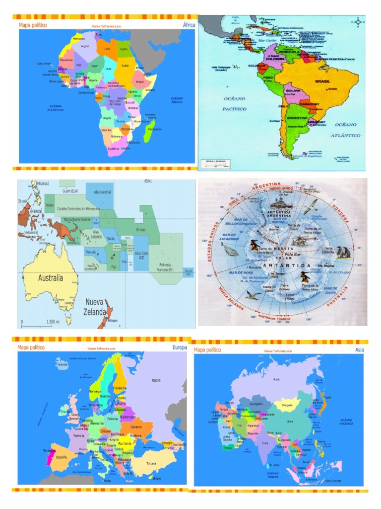 Imagenes D Los Continentes | PDF