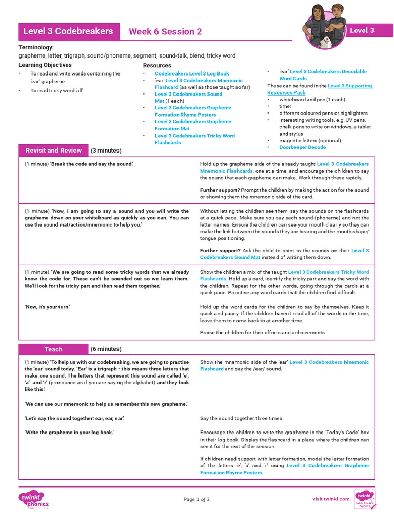 Week 6 Session 2 | PDF | Word | Flashcard