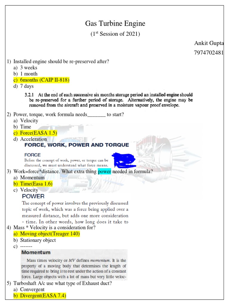 Gas Turbine Engine 1 of 2021 | PDF | Gas Turbine | Jet Engine
