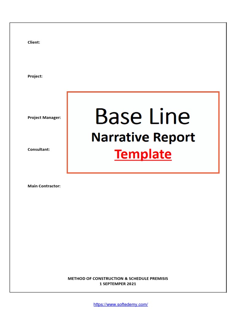 Construction Project Narrative Template | PDF | Masonry | Wall