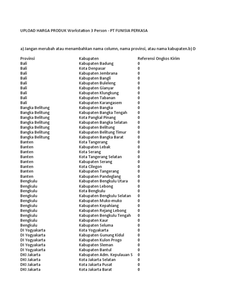 (17 - 11 - 2022) PT FUNISIA PERKASA - Workstation 3 Person | PDF