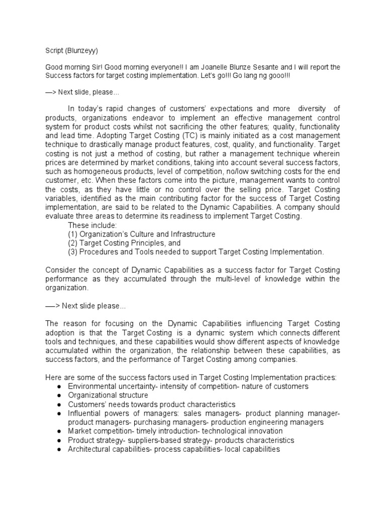 Stratcost Report | PDF