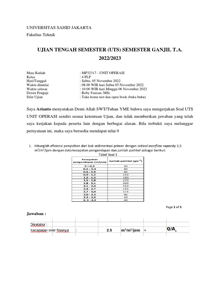 UTS Unit Operasi: Dekantasi dan Proses | PDF | Home & Garden ...
