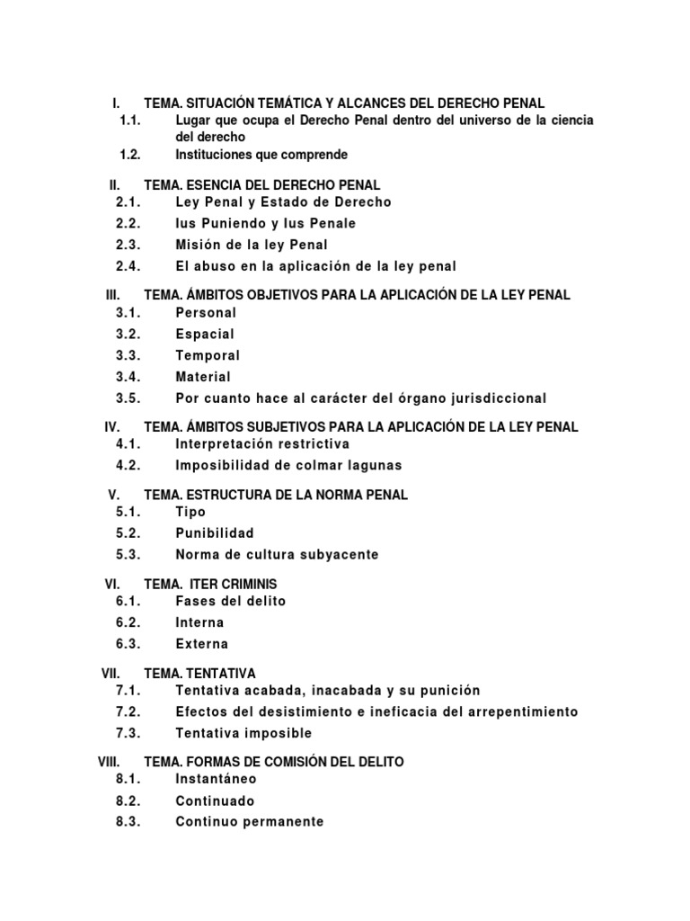 Generalidades Del Derecho Penal | PDF | Derecho penal | Castigos