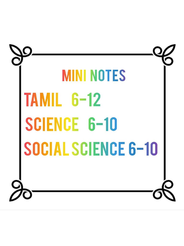TNPSC Mini Notes GS | PDF