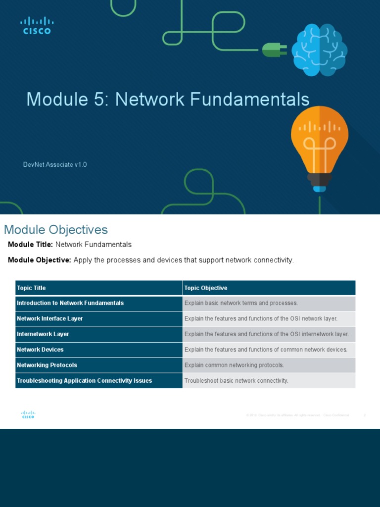 Module 5 - Network Fundamentals | PDF