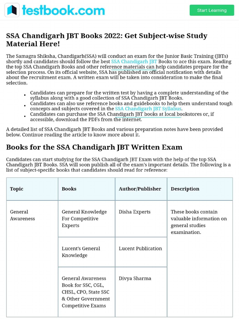 Jbt Books Subject Wise Study Material Pdf