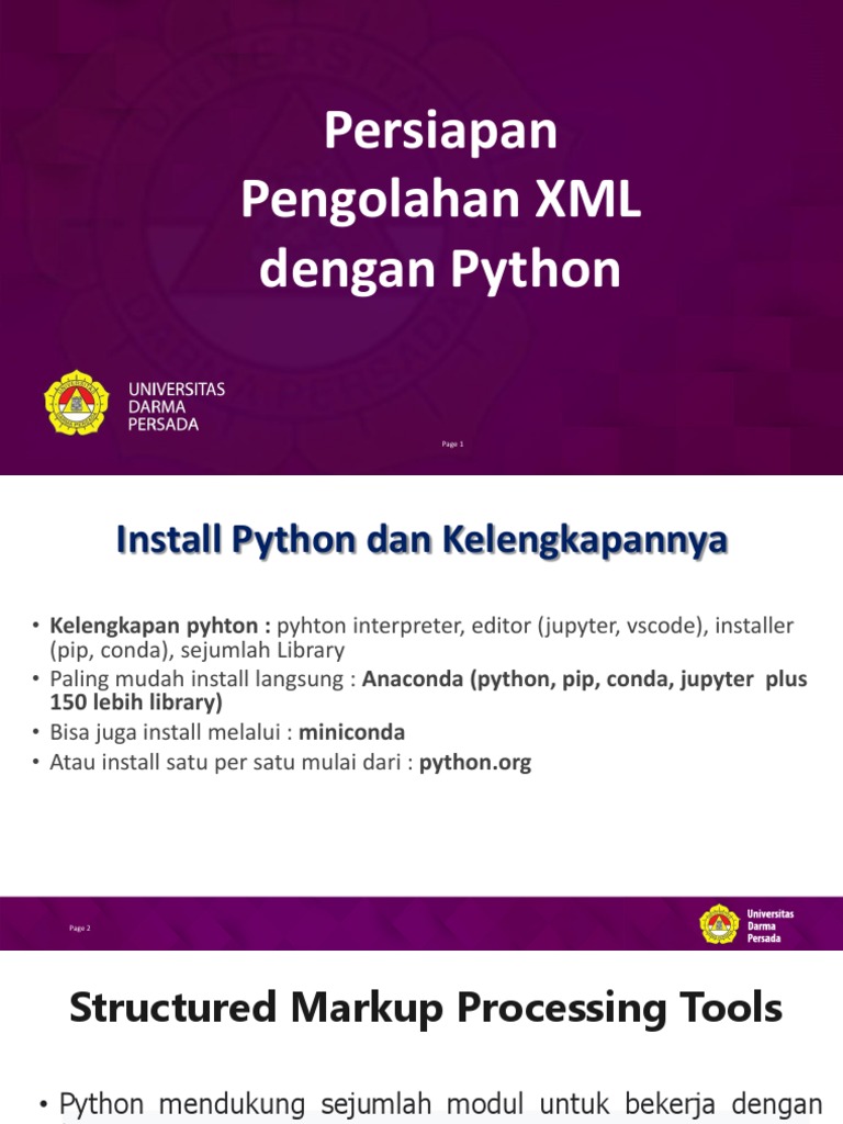 Persiapan - Pengolahan XML Dengan Python - DASAR | PDF