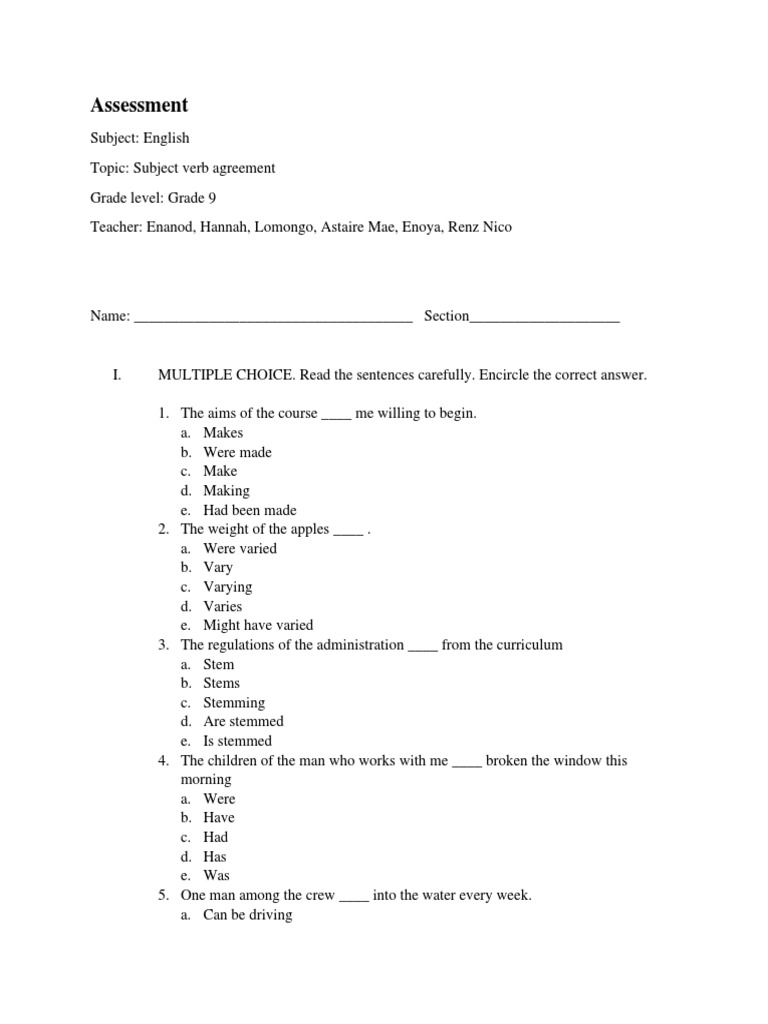 aSSESSMENT. PED | PDF