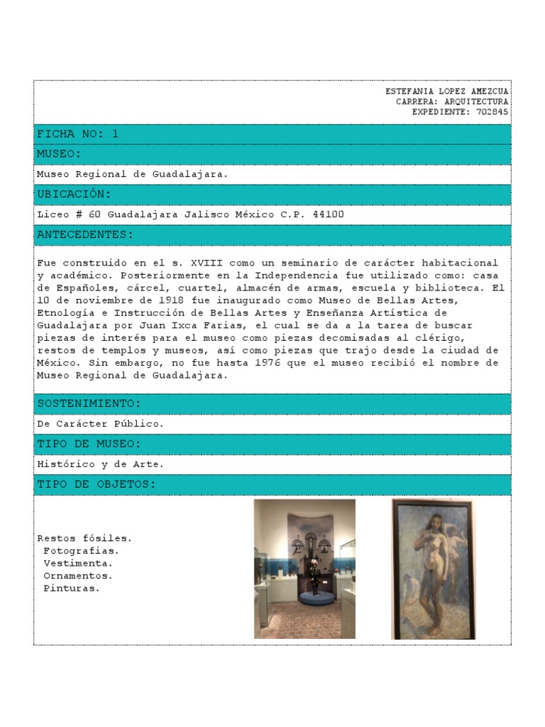 Museo Regional de Guadalajara: Análisis | PDF | Museo | Las artes