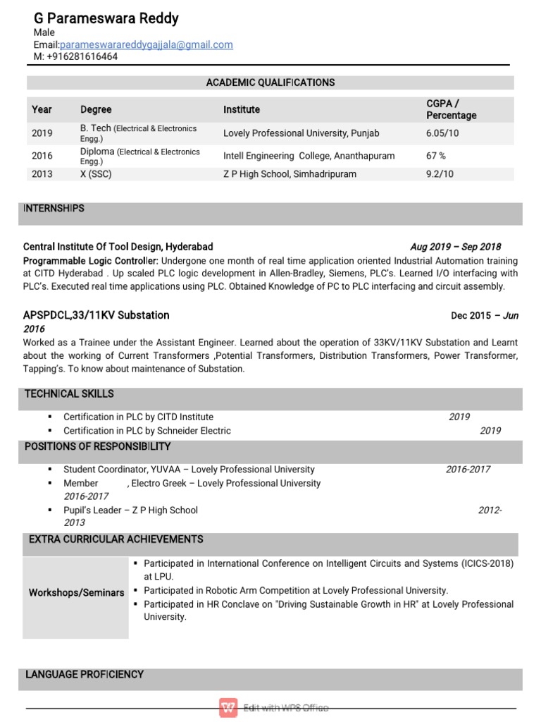 Gajjala Parameswara Reddy | PDF