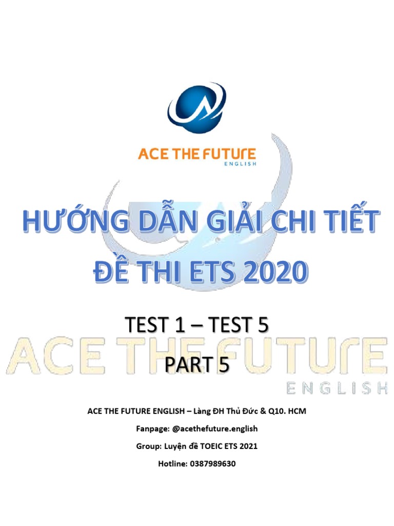 Part 5 Test 12345 Ets 2020 | PDF