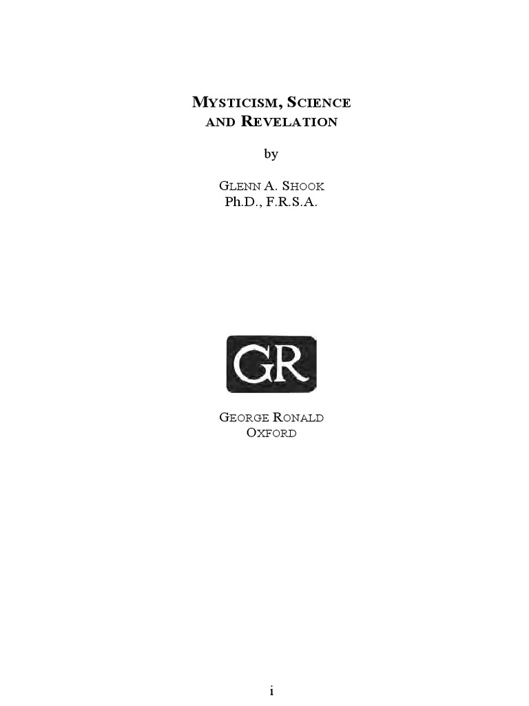 Mysticism Science Revelation | PDF | God | Mysticism