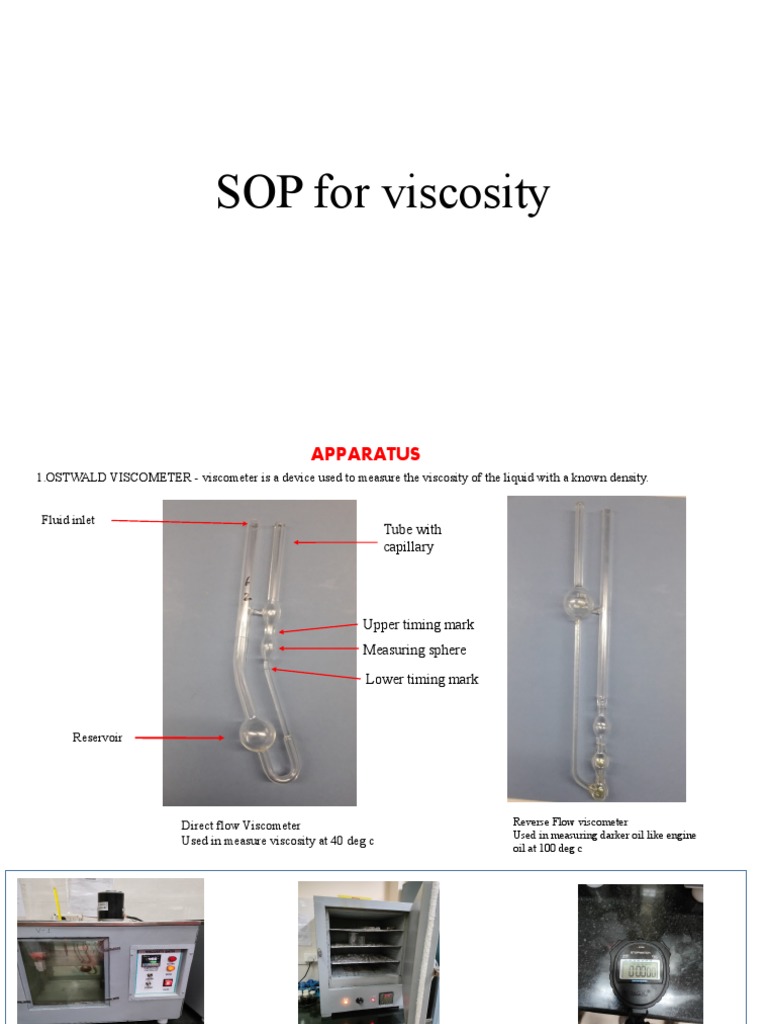 SOP for Measuring Viscosity Using an Ostwald Viscometer | PDF ...