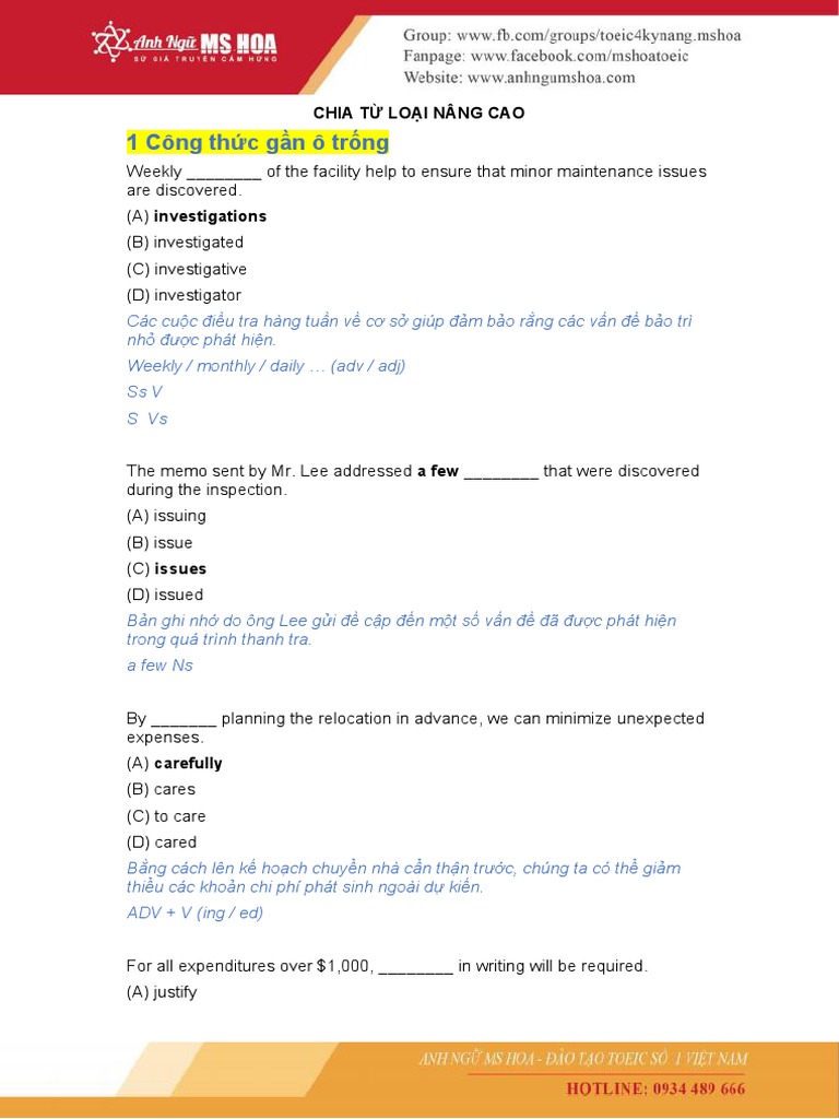 2 Bài Gi NG Chia T Lo I 2 Có Đáp Án | PDF