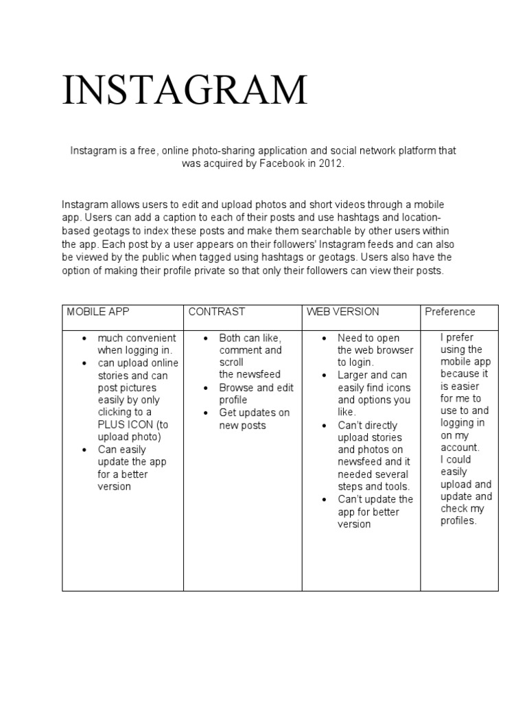 INSTAGRAM | PDF