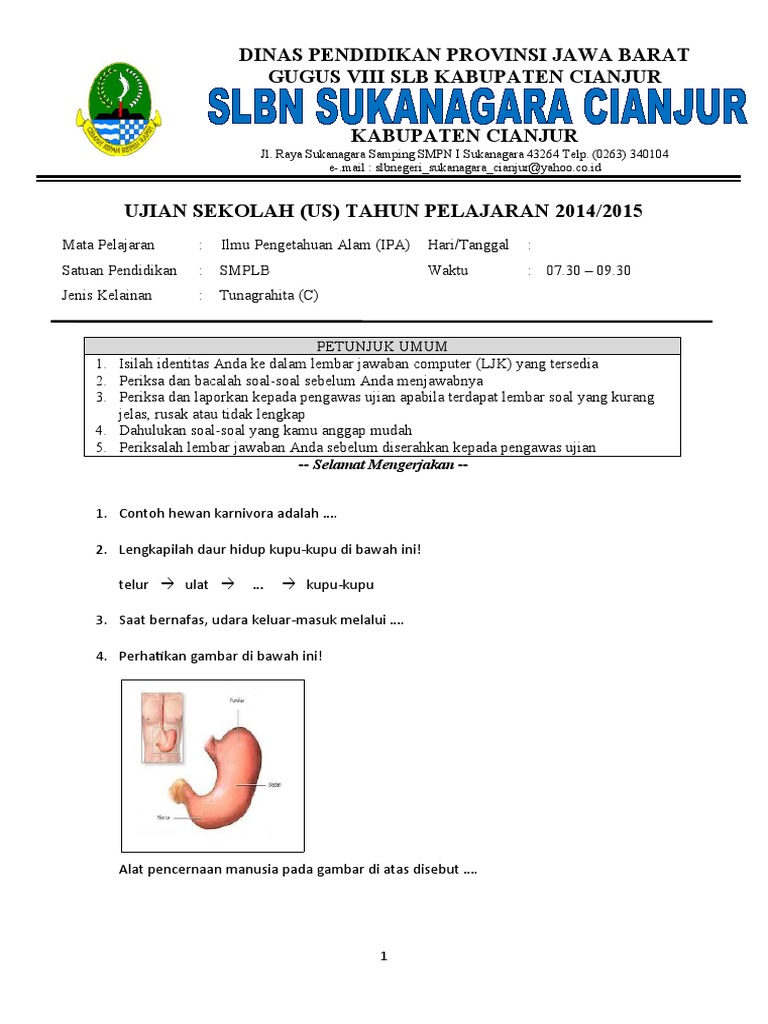 Soal Ipa SMPLB-C | PDF