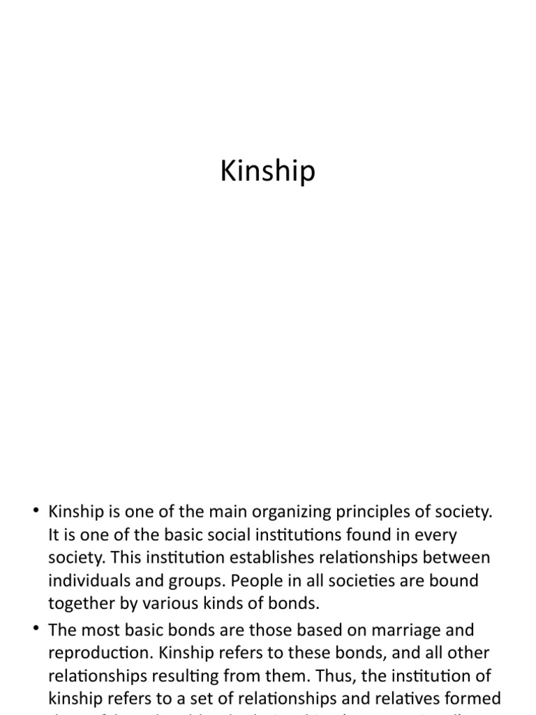 Kinship | PDF | Kinship | Interpersonal Relationships