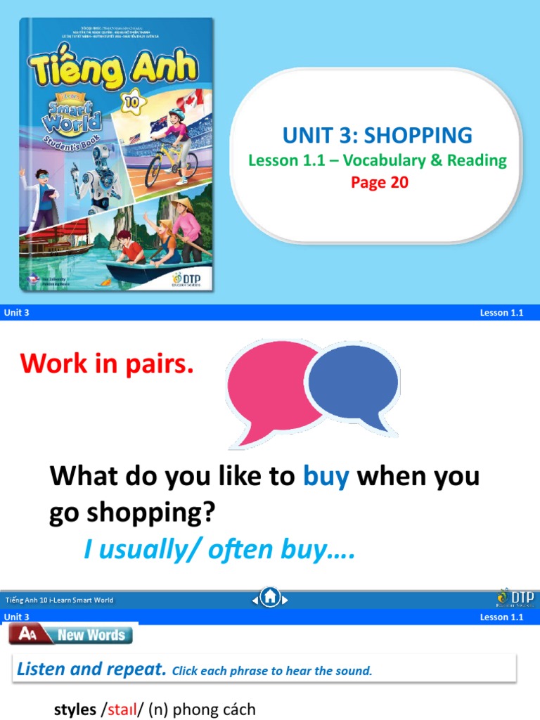 U3L1.1 - Vocabulary & Reading - Page 20 | PDF | Retailing