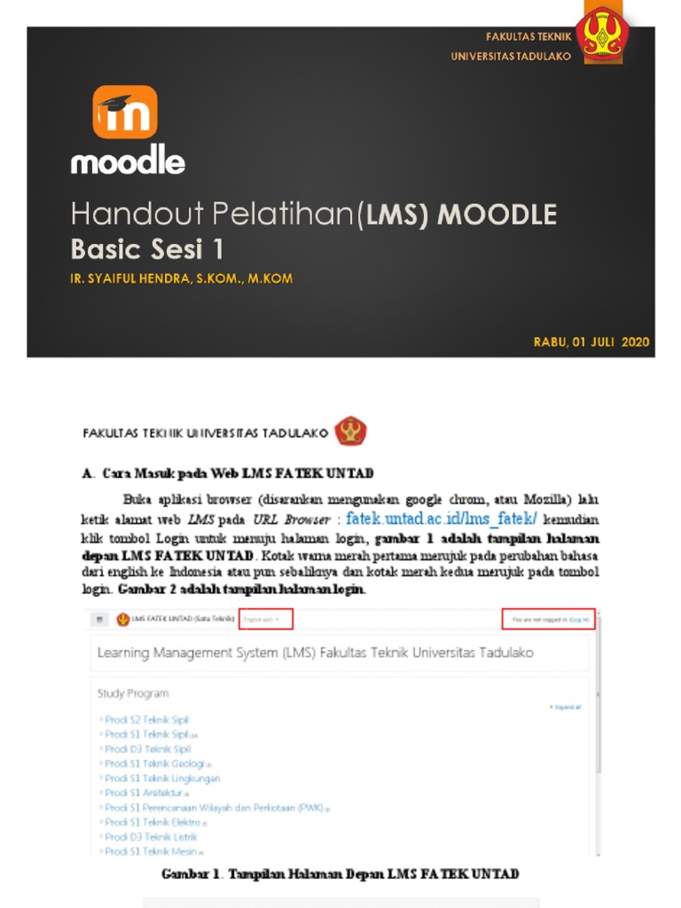 Handout LMS MOODLE | PDF