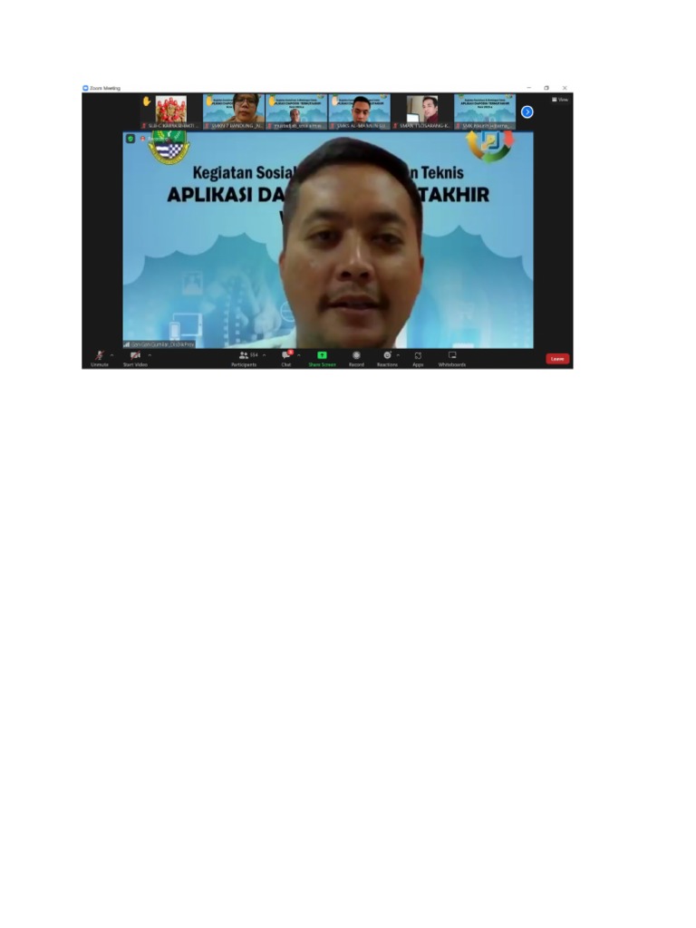 Bukti Zoom Meeting Dapodik | PDF