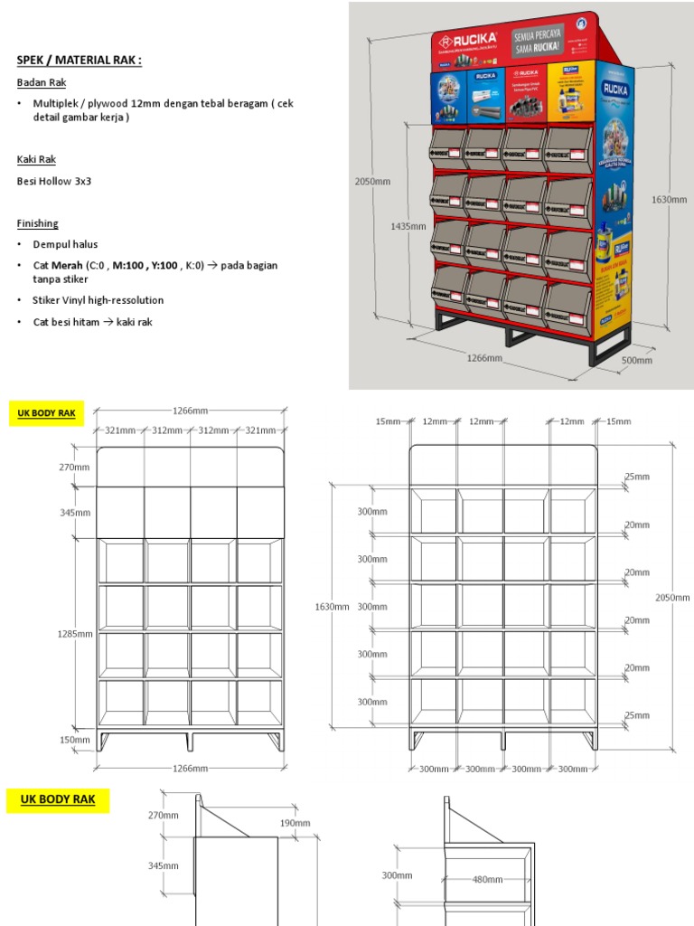 Spek Rak Rucika Fitting+16Container - FEB2022 (Desain-Material-Gambar ...