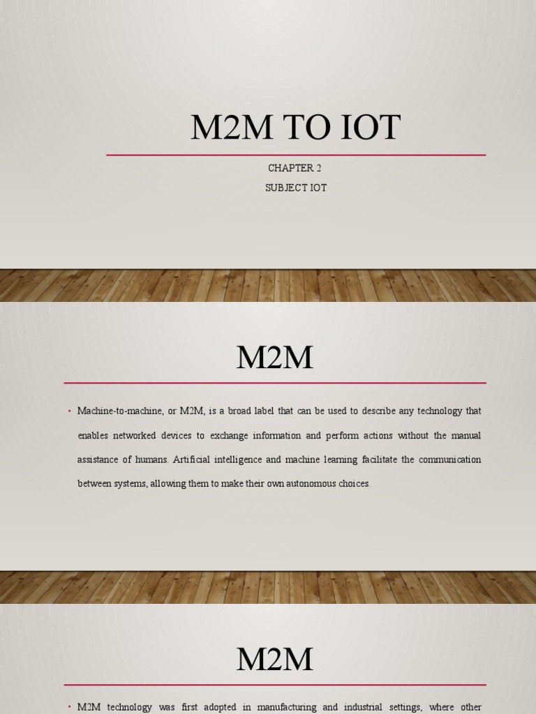 M2M To Iot | PDF | Internet Of Things | Computer Network