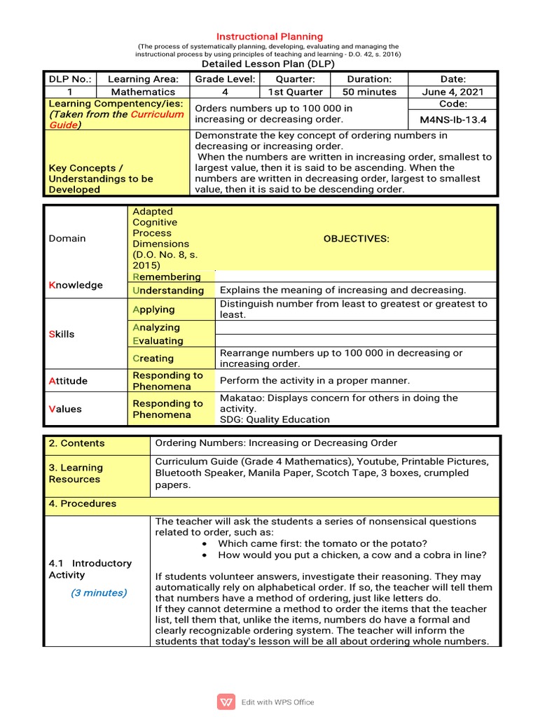 Embedded DLP Grade 4 | PDF