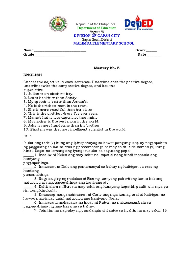 Mastery No 5 | PDF