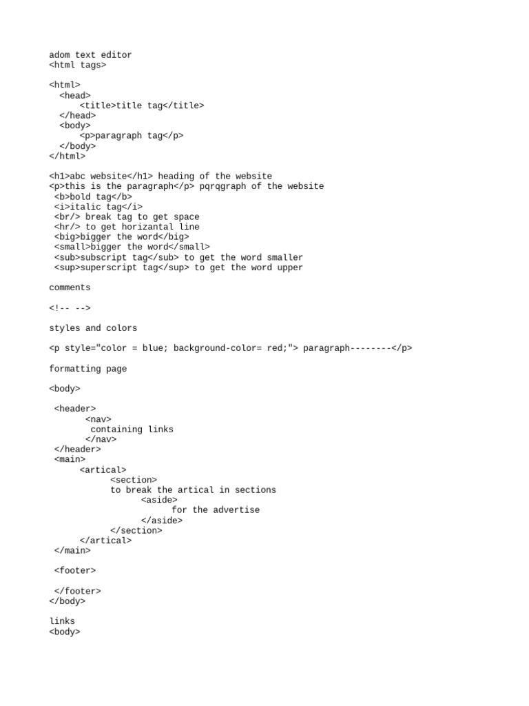 Html Pdf Html Element Computer File Formats